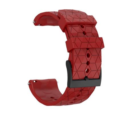 China For Suunto 9 Baro Spartan Strap, Soft Comfortable Silicone Replacement Watchband Wrist Band 24mm for sale
