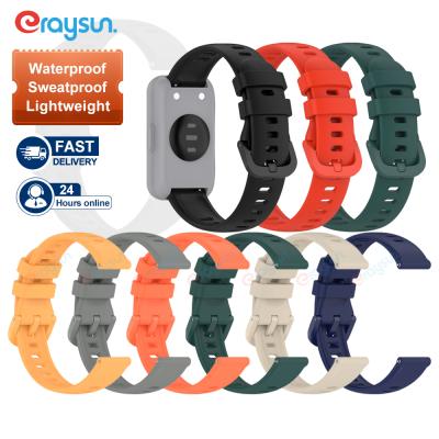 China Eraysun Soft Wristband 16mm Replacement Strap for Keep B5 B4 Lite for Huawei Band B7 B6 B3 Breathable Smart Watch Band for sale