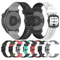 China Eraysun 20/22MM Soft Rubber Adjustable Band Sport Watchbands Waterproof Silicone Watch Strap for COROS PACE 3/2 APEX 2Pro for sale