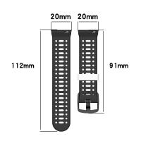 China Eraysun 20/22MM Soft Rubber Adjustable Band Sport Watchbands Waterproof Silicone Watch Strap for COROS PACE 3/2 APEX 2Pro for sale