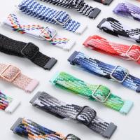 China Eraysun Adjustable Watch Strap Luxury 20mm 22mm Slip-knot Weave Smooth Finish Unisex Nylon Sport Soft Fabric Watch Bands for sale