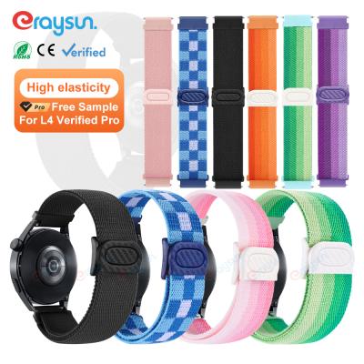 China Eraysun Breathable Luxury Nylon Watch Strap 20mm 22mm Unisex Carbon Fiber Textured Buckle Elastic Soft Fabric Watch Bands for sale