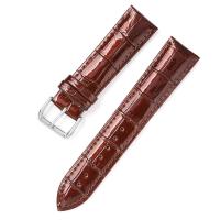 China Eraysun Leather Watch Straps Crystal Patent Ice Surface Gloss Genuine Leather Luxury Band for Smart Watch Accessories for sale
