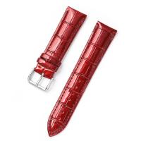 China Eraysun Leather Watch Straps Crystal Patent Ice Surface Gloss Genuine Leather Luxury Band for Smart Watch Accessories for sale