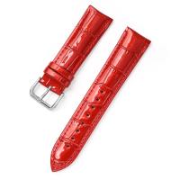 China Eraysun Leather Watch Straps Crystal Patent Ice Surface Gloss Genuine Leather Luxury Band for Smart Watch Accessories for sale