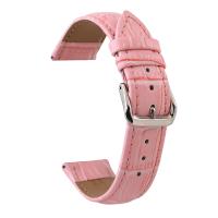 China Eraysun Leather Watch Straps Bamboo Pattern Waterproof Genuine Leather Smart Watch Accessories Bands for sale