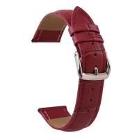 China Eraysun Leather Watch Straps Bamboo Pattern Waterproof Genuine Leather Smart Watch Accessories Bands for sale