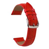 China Eraysun Leather Watch Straps Bamboo Pattern Waterproof Genuine Leather Smart Watch Accessories Bands for sale
