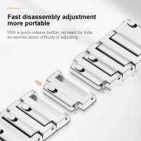 China Eraysun 2025 New Fashion Adjustable18mm Quick-Release Straight Strap Unisex Waterproof Sweat-Resistant Metal Watch Bands for sale