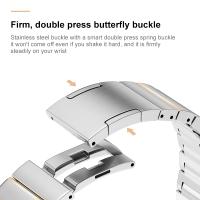 China Eraysun 2025 New Fashion Adjustable18mm Quick-Release Straight Strap Unisex Waterproof Sweat-Resistant Metal Watch Bands for sale
