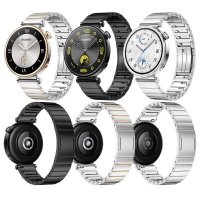 China Eraysun 2025 New Fashion Adjustable18mm Quick-Release Straight Strap Unisex Waterproof Sweat-Resistant Metal Watch Bands for sale