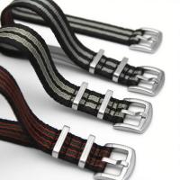 China Eraysun High Quality 20mm 22mm Nylon Seatbelt Watch Bands for James Bond Band Watch Double Pass Na-to Watch Strap for sale