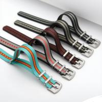 China Eraysun High Quality 20mm 22mm Nylon Seatbelt Watch Bands for James Bond Band Watch Double Pass Na-to Watch Strap for sale