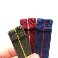 China Eraysun 33 Colors Simple Style Elastic Loop Parachute Strap Quick Release 18mm 20mm 22mm 24mm Nylon Watch Strap for sale