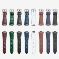 China Eraysun 12mm Quick Release Genuine Leather Wrist Watch Band  PRX Tisso Best Watch Strap With Tools Mens Watches Leather Band for sale