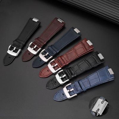 China Eraysun 12mm Quick Release Genuine Leather Wrist Watch Band  PRX Tisso Best Watch Strap With Tools Mens Watches Leather Band for sale