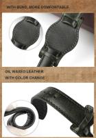 China Eraysun Base Watch Bands Oil Wax Leather Tray Watch Strap Universal 16/18/19/20/21/22mm Top Layer Cowhide Mens Watch Bands for sale