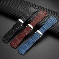 China Eraysun Premium Quality Genuine Cowhide Leather Watch Strap 26mm  Grain Watchband Quick Release Bracelet Prx Mens Watch Bands for sale