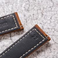 China Eraysun Leather Watch Straps Best Value Quartz Spot Goods Suitable 20 22 24 26mm Watch Men Genuine Retro Bands Rough Crazy Strap for sale