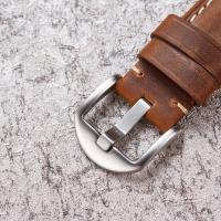 China Eraysun Leather Watch Straps Best Value Quartz Spot Goods Suitable 20 22 24 26mm Watch Men Genuine Retro Bands Rough Crazy Strap for sale