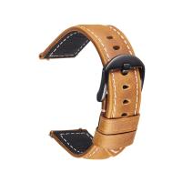 China Eraysun Leather Watch Straps Best Value Quartz Spot Goods Suitable 20 22 24 26mm Watch Men Genuine Retro Bands Rough Crazy Strap for sale