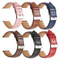 China Eraysun Leather Watch Straps Genuine Leather Color Keeper Head Layer Cowhide Unisex Calf 16 18 19 20 22mm Watch Bands Man Woman for sale