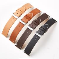 China Eraysun Watch Straps Leather Quick Brown Vintage Cow Band Bracelet 16mm18mm 20mm 22mm 24mm for Mens Women Smart Watch Bands for sale