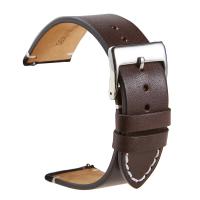 China Eraysun Watch Straps Leather Quick Brown Vintage Cow Band Bracelet 16mm18mm 20mm 22mm 24mm for Mens Women Smart Watch Bands for sale