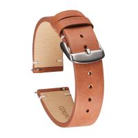 China Eraysun Leather Watch Straps Wholesale Hight Value Italian Black and Red Ladies Tooled Leather Watch Band for sale