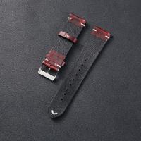 China Eraysun Leather Watch Straps Smart Watch With Heart Rate Monitor Wide Leather Cuff Wrist Watch Band for Mens for sale