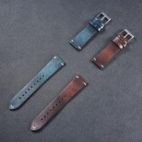 China Eraysun Leather Watch Straps Smart Watch With Heart Rate Monitor Wide Leather Cuff Wrist Watch Band for Mens for sale