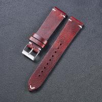 China Eraysun Leather Watch Straps Smart Watch With Heart Rate Monitor Wide Leather Cuff Wrist Watch Band for Mens for sale