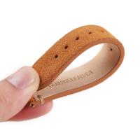 China Eraysun Leather Watch Straps Luxury Suede Watches Strap High Quality Genuine Soft Hand Sewn for 18 20 22mm Genuine Leather Band for sale