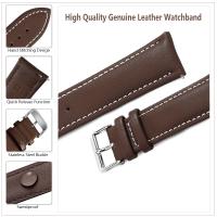 China Eraysun Leather Watch Straps ODM Cutting Genuine Leather Wrap Watch Bands Quick Release 18mm/20mm/22mm Watch Belt for sale