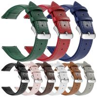 China Eraysun Leather Watch Straps ODM Cutting Genuine Leather Wrap Watch Bands Quick Release 18mm/20mm/22mm Watch Belt for sale
