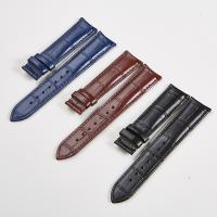 China Eraysun Leather Watch Straps Custom Soft Leather 19mm 20mm 21mm 22mm Stainless Steel Buckle Watch Accessories Watch Band for sale