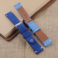 China Eraysun Leather Watch Straps Custom Soft Suede Leather Watch Band 18mm 20mm 22mm Stainless Steel Buckle Watch Accessories for sale