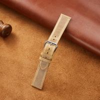 China Eraysun Leather Watch Straps High Quality Wide Vintage Smart Watch Holes Sports Breathable Leather Genuine Watch Band for sale