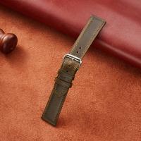 China Eraysun Leather Watch Straps High Quality Wide Vintage Smart Watch Holes Sports Breathable Leather Genuine Watch Band for sale
