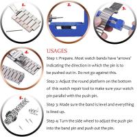 China Eraysun Wrist Watch Link Remover Strap Pin Adjuster Bracelet Band Repair Tool Kit Adjust Parts for sale