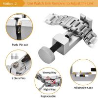 China Eraysun 149 Pcs Professional Watch Battery Tools PU Leather Carrying Bag Watch Repair Tool Kit Watchmaker Link Pin Remover Set for sale