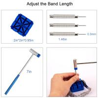 China Eraysun 185-1 Pcs Watch Adjust Parts Link Pins Remover Specialized Watchmaker Link Pin Remover PU Bag Watch Repair Tool Kit Set for sale