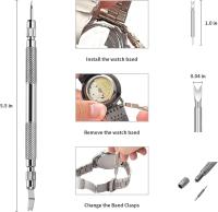 China Eraysun 31 PCS Watch Repair Tool Kit Set Watch Link Pin Remover Shell Opener Spring Bar Remover Watch Battery Replacement Strap for sale