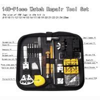 China Eraysun 148 PCS Watch Repair Tool Kit Set Watch Link Pin High Quality Multi-Function Carrying Bag Watch Battery Replacement Band for sale