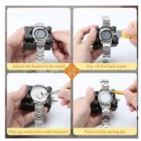 China Eraysun 148 PCS Watch Repair Tool Kit Set Watch Link Pin High Quality Multi-Function Carrying Bag Watch Battery Replacement Band for sale