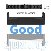 China Eraysun for Fitbit Versa 3 Solid Smart Watch Parts Stainless Steel Watch Band Strap Connector Adapter 20mm 22mm for sale