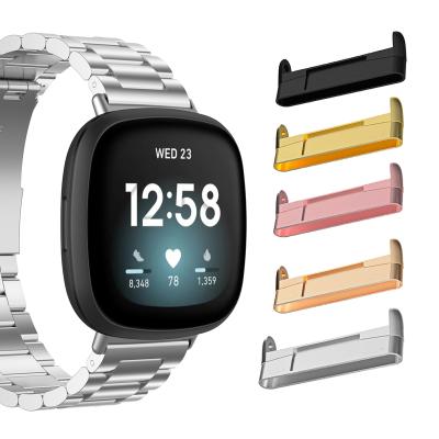 China Eraysun for Fitbit Versa 3 Solid Smart Watch Parts Stainless Steel Watch Band Strap Connector Adapter 20mm 22mm for sale