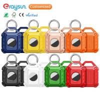 China Eraysun TPU Waterproof for Air Tag Keychain Holder Protective Tracker Dog Silicone Case Screw Full Cover for Apple AirTag Case for sale
