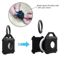 China Eraysun TPU Waterproof for Air Tag Keychain Holder Protective Tracker Dog Silicone Case Screw Full Cover for Apple AirTag Case for sale
