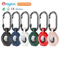 China Eraysun for Case Airtag Protective Shockproof Cover Holder Accessories Anti-Lost Keychain Key Ring Bag for Airtag Silicone Case for sale
